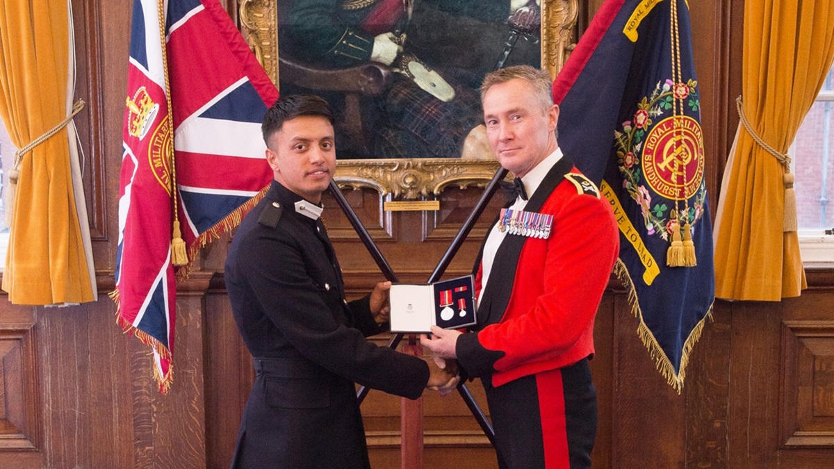 Nepali Army Officer Kalyan Paudel Receives Prestigious Sandhurst Medal ...