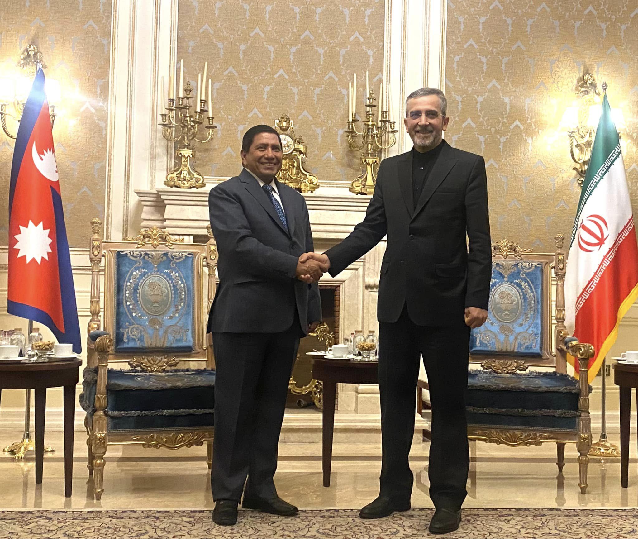Foreign Minister Shrestha Meets with Iranian Acting Foreign Minister in ...